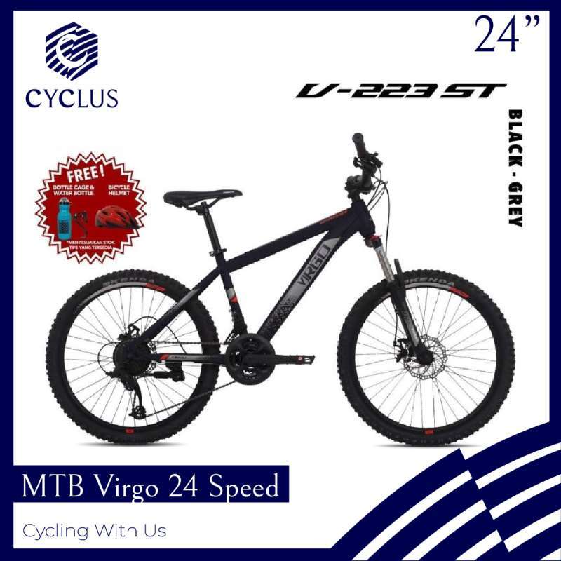 Jual Sepeda Gunung Mtb Virgo V-223 St 24 Speed 24 Inch Anak Dewasa Di ...