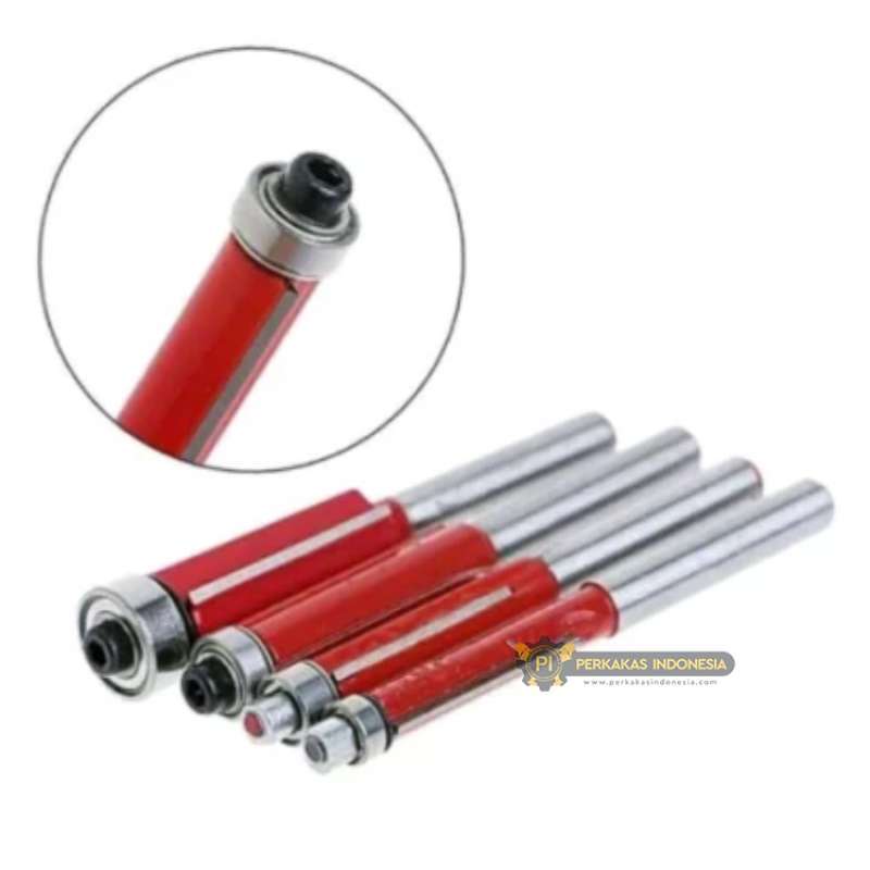 Jual Mata Trimmer Flush Trim Straight Bearing Bit 1 Per 4 Inch Mata ...