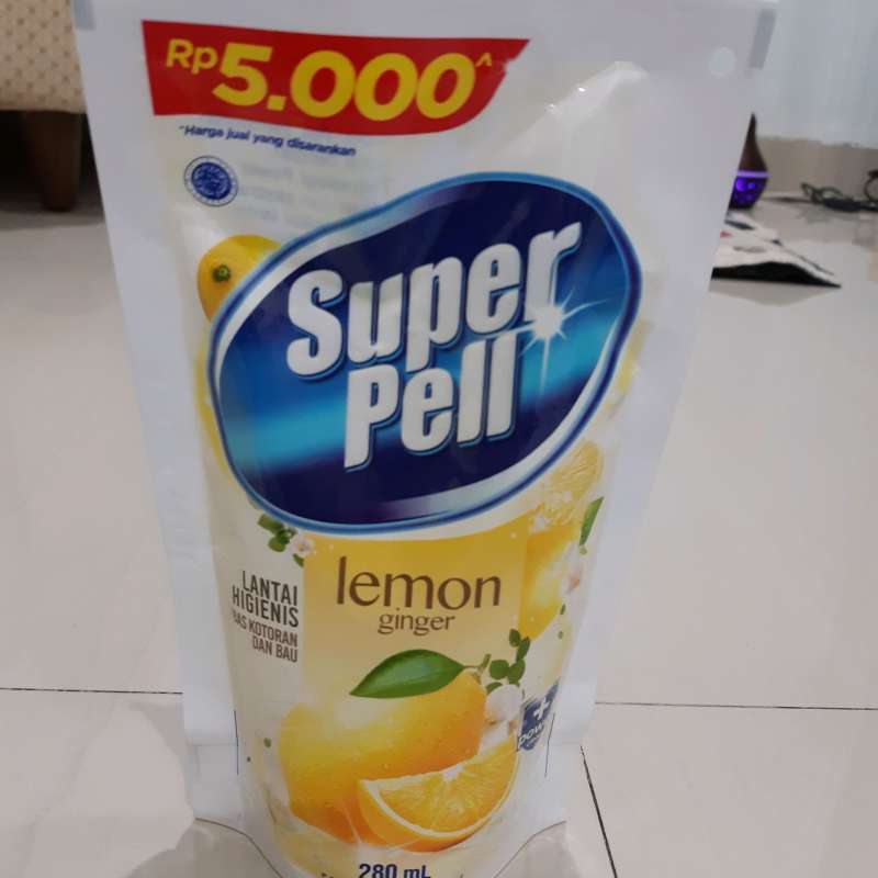 Promo Surabaya - SUPER PELL Lemon Ginger Pembersih Lantai [280 mL ...
