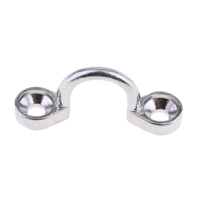 Jual Marine Stainless Steel Deck Loops Tie Down Pad Eye Strap For Canoe ...