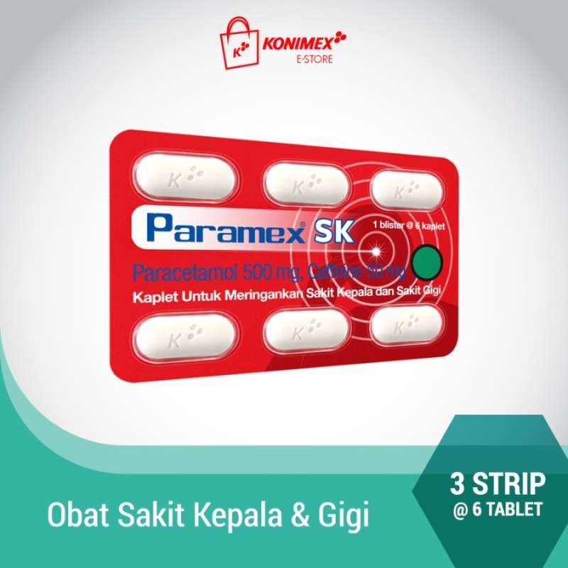 Jual Paramex Sk Kaplet Untuk Meringankan Sakit Kepala Dan Sakit Gigi 3 ...