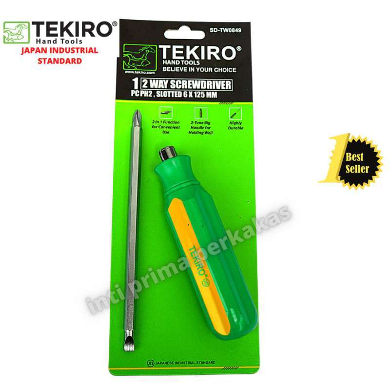 Promo Obeng 2 Arah2 Way Bolak Balik Plus Minus Tekiro Sd Tw0849 Diskon 25 Di Seller Inti Prima 