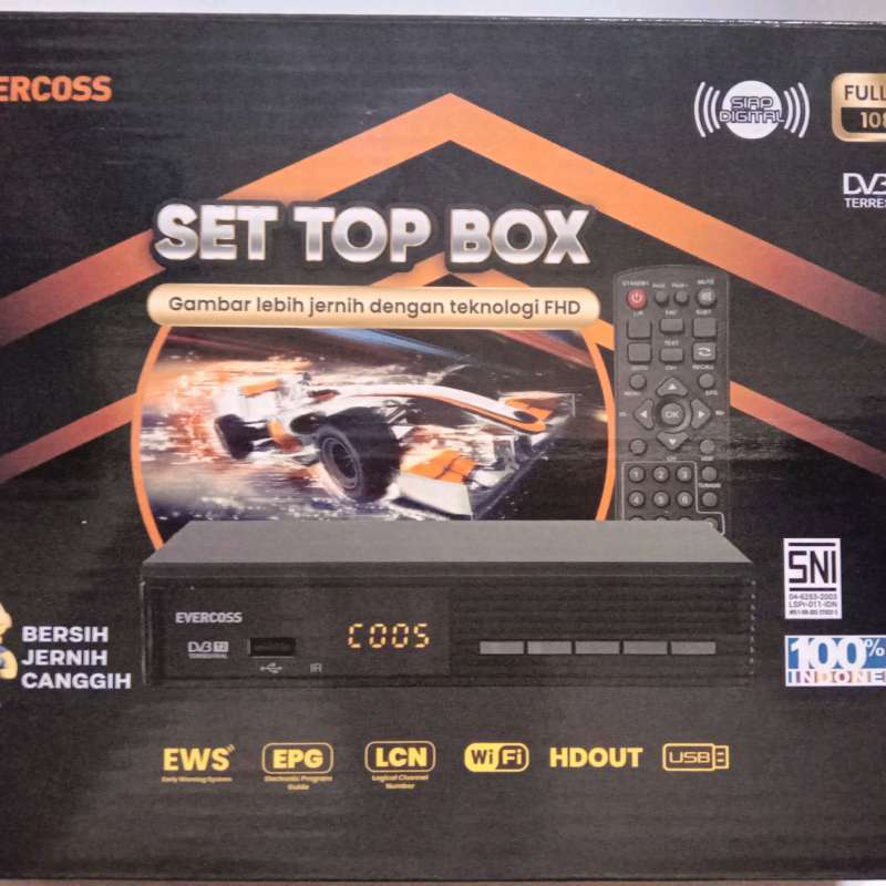 Promo Stb Set Top Box Dvb T2 Evercoss Stb Pro Diskon 29% Di Seller ...