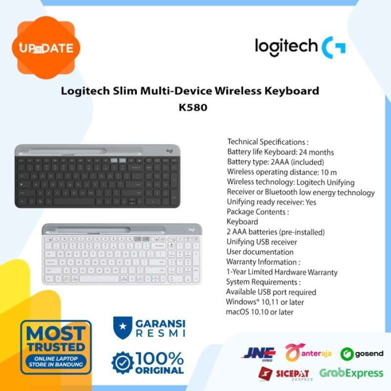 Jual Logitech K580 Slim Multi-device Wireless Keyboard Di Seller Up To ...