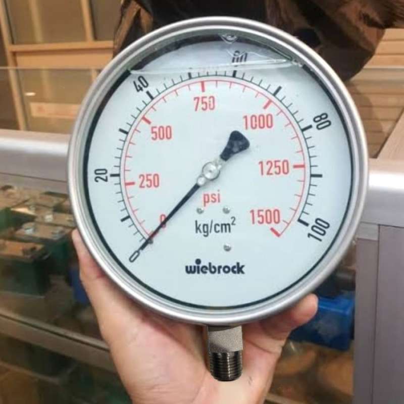 Jual Wiebrock Pressure Gauge 6 inch full stainless - Multicolor di ...