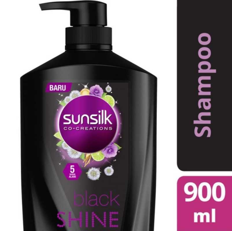 Promo Sunsilk Soft & Smooth / Black Shine 900 ML | Shampoo Sunsilk 900 ...