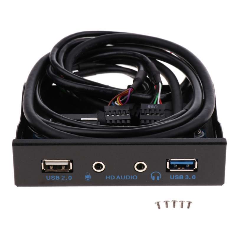 Jual USB3.0+USB2.0 Optic Drive Metal Front Panel Board Hub with 1 HD ...