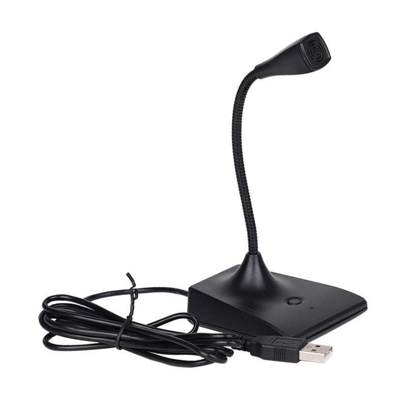 Jual USB Computer Microphone Adjustable Gooseneck for Dictation Games ...