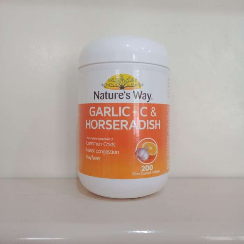 Jual Nature's Way Garlic + C & Horseradish 200 Tablets di Seller ...