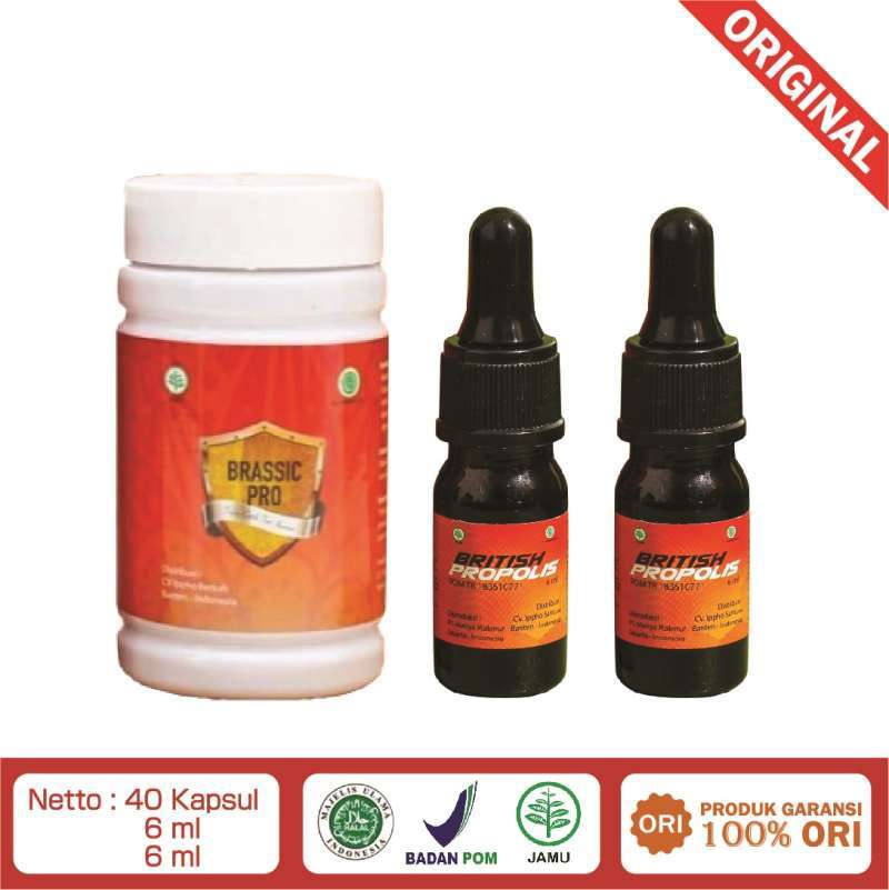Promo Paket Usaha Kesehatan 3Botol Brassic Pro & British Propolis Reg ...