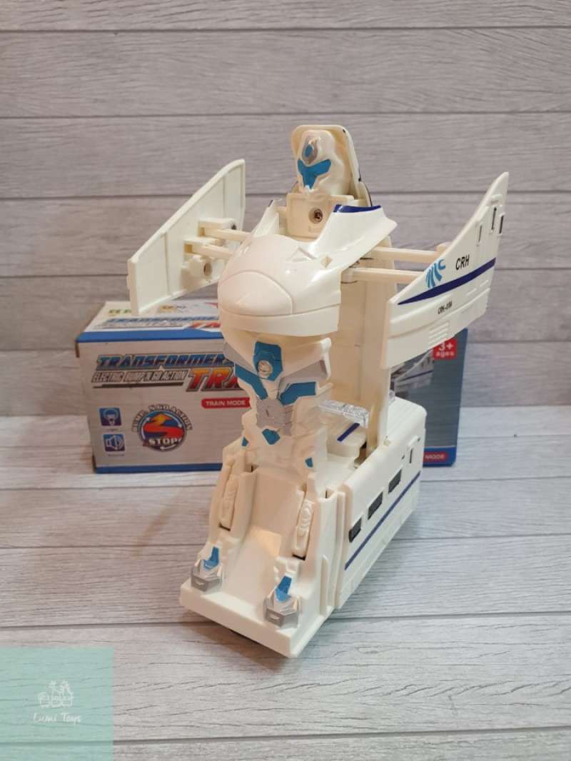 Promo MAINAN ANAK TRANSFORMERS TRAIN KERETA API TRANSFORM ROBOT 17355 ...