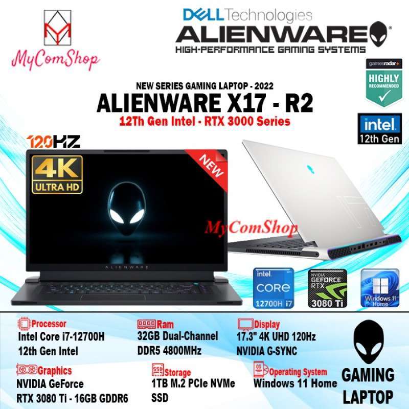 Jual DELL ALIENWARE X17 R2 i7-12700H 32GB RAM 1TB SSD RTX 3080Ti 16GB ...