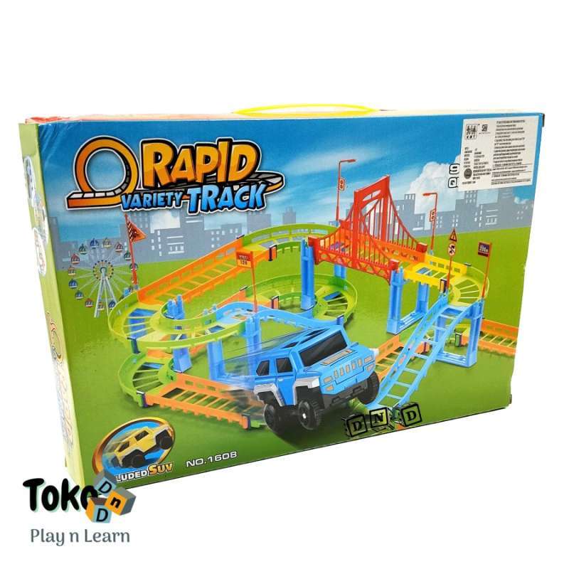 Jual Mainan Anak Rapid Variety Track Car Play Set Trek Jalan Mobil di ...