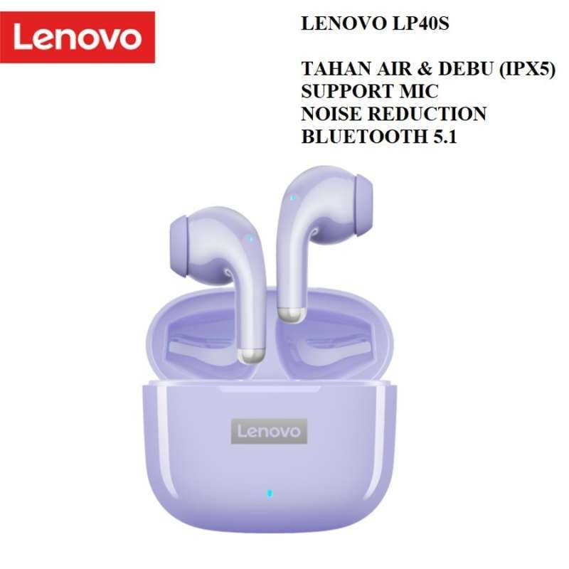 Jual LENOVO TRUE WIRELESS BLUETOOTH EARPHONE EARBUDS NOISE REDUCTION ...