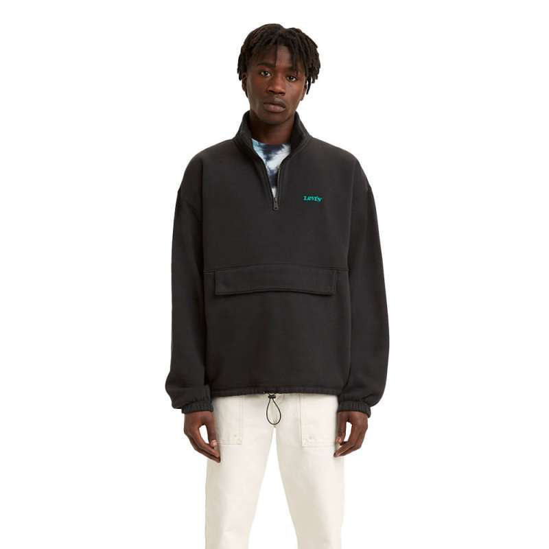 Jual Levi's® Men's Quarter Zip Mockneck Popover Sweatshirt (A0751-0000 ...