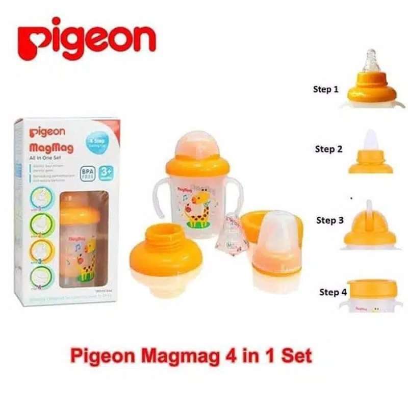 Jual Pigeon Mag Mag All In One Set Training Cup / Pigeon Magmag Cup di ...