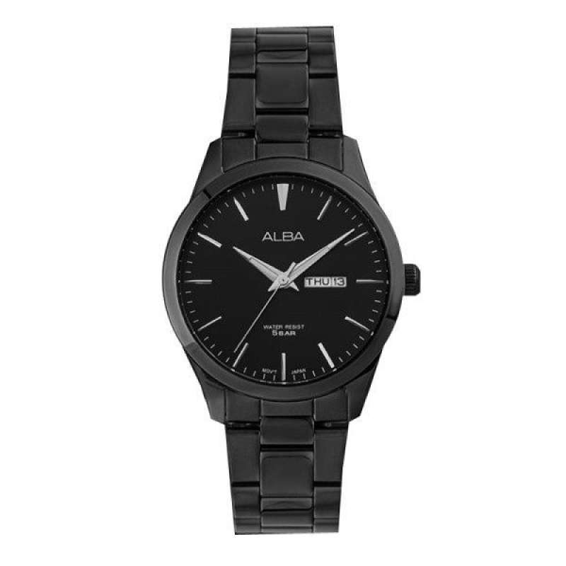 Jual Jam Tangan Alba Pria AJ6147 AJ6147X1 Full Black Original di Seller ...