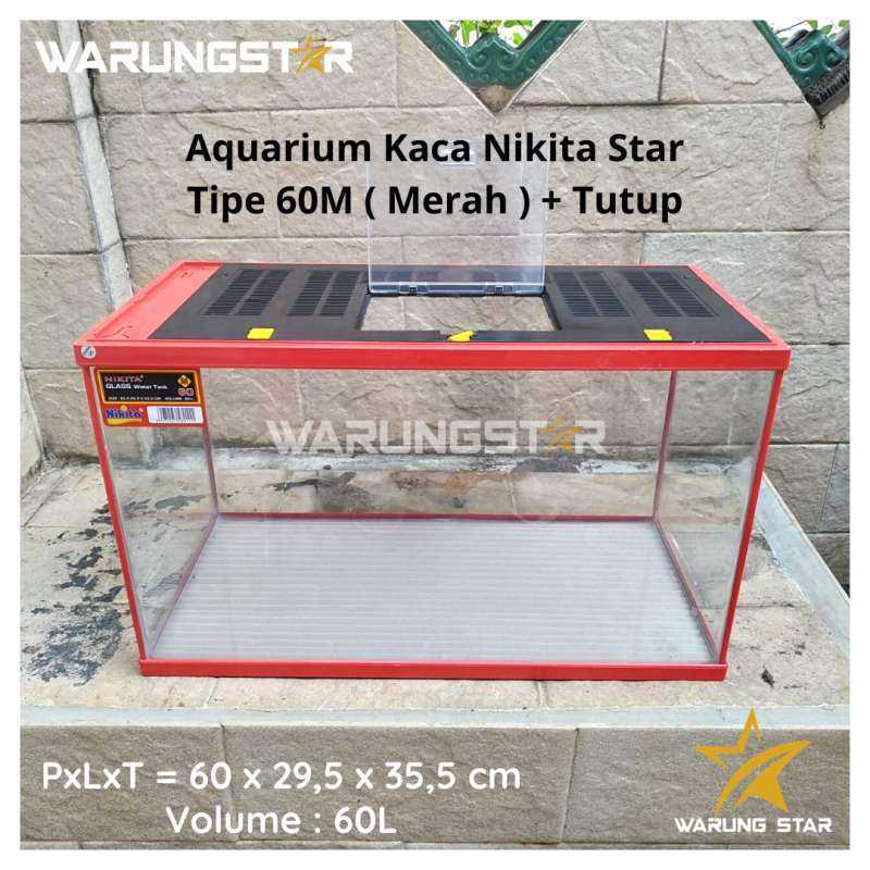 Promo NIKITA STAR AQUARIUM KACA 60M UKURAN 60CM 60 LITER / AQUARIUM KACA NIKITA STAR 60CM 60 ...