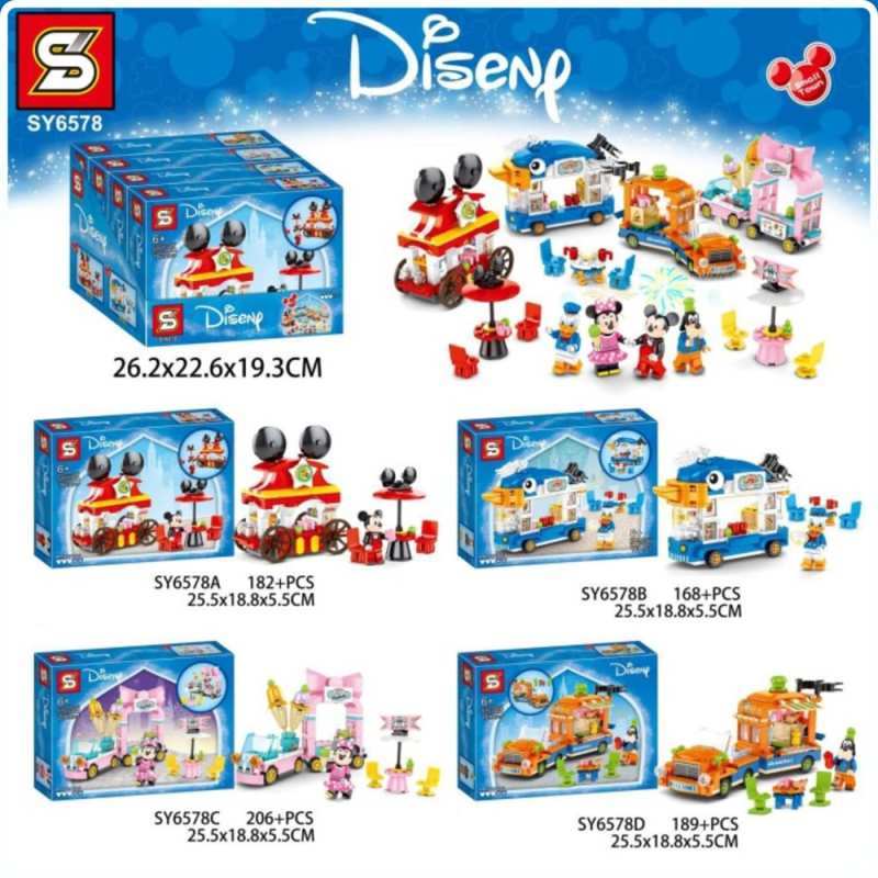 Jual Lego Bricks Disney Mickey Minnie Donald Goofy Kode 111 di Seller ...