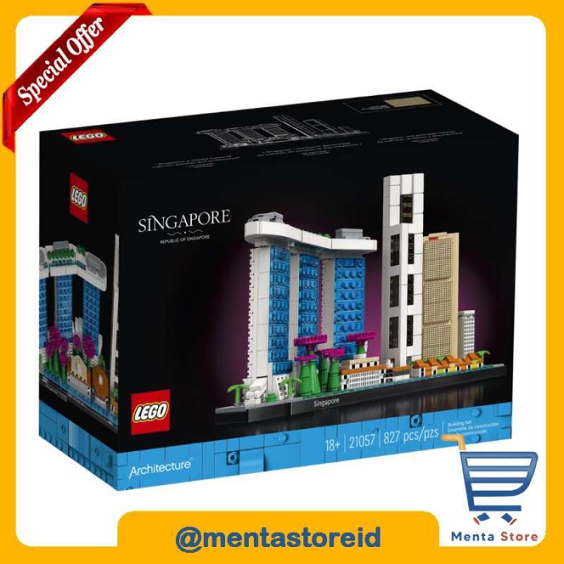 Promo LEGO Architecture 21057 Republic of Singapore Marina Bay Sands ...
