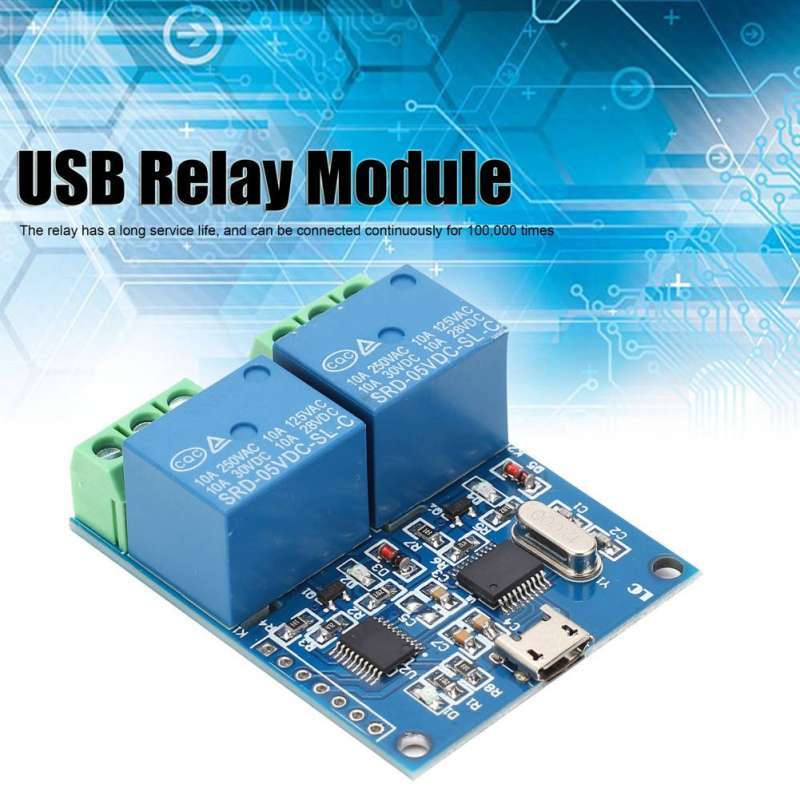 Jual Modul Relay Usb 2 Channel Pcb Smart Control Switch On Off Dc5v ...