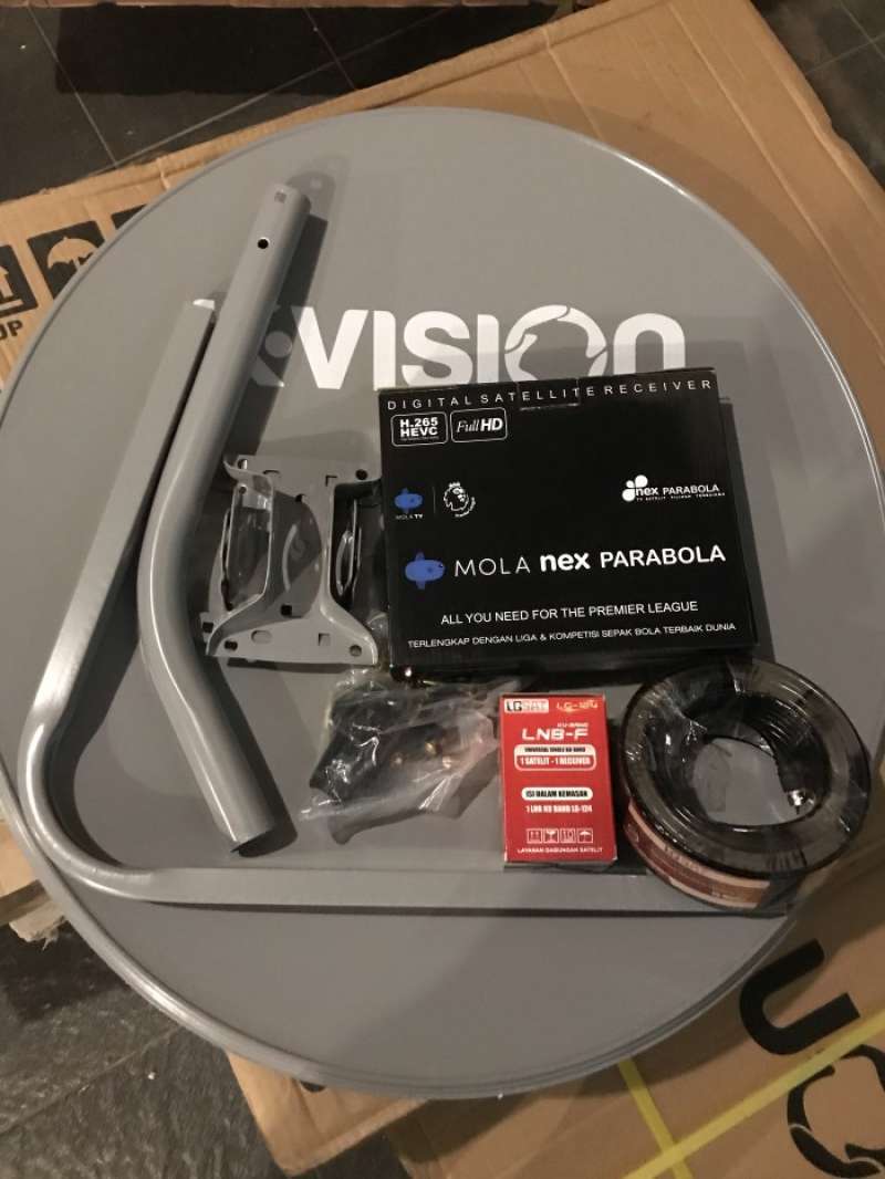 Promo Special Paket Parabola Mini 60cm Receiver Nex Parabola Hitam ...
