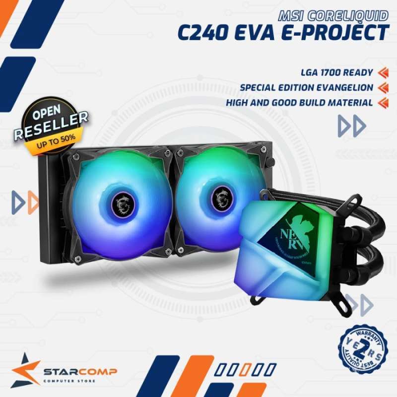 Jual MSI MAG Coreliquid C240 - MSI AIO CPU Water Cooling ARGB di Seller ...