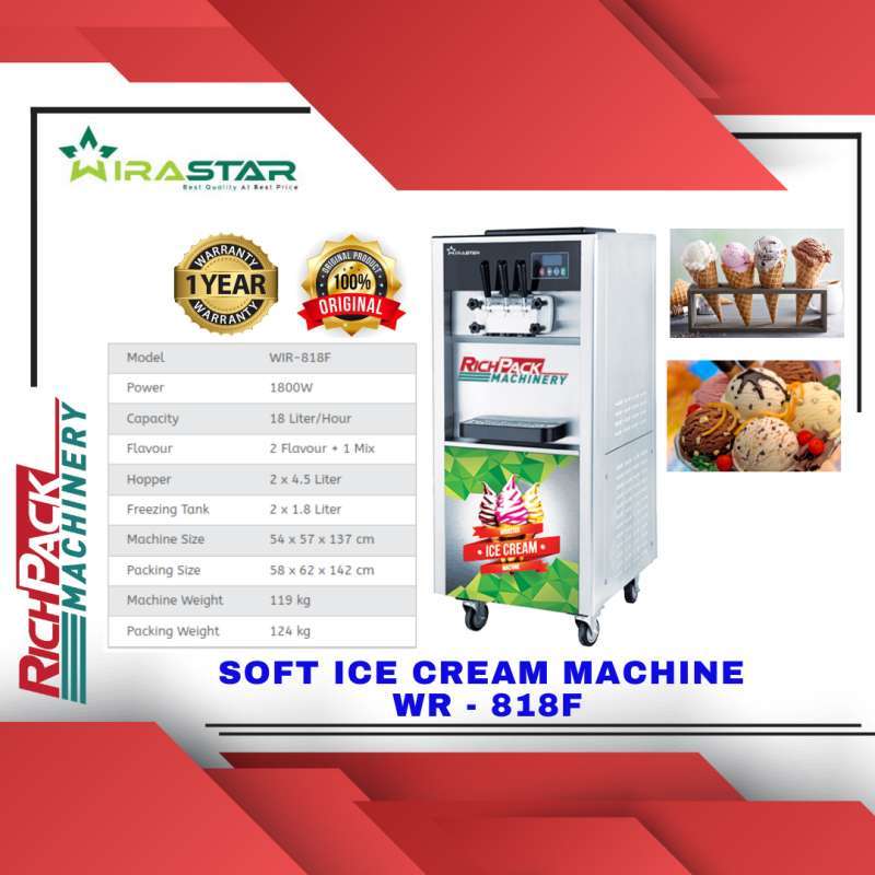 Jual Mesin Soft Ice Cream 3 Rasa Wirastar Original, Murah & Diskon Juni ...