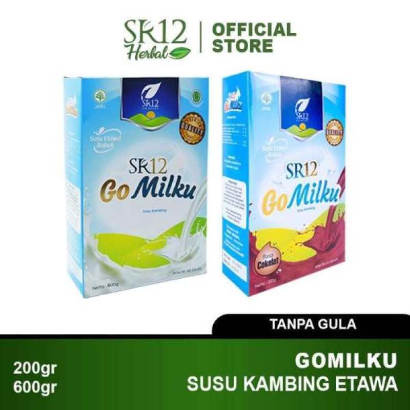Promo Susu Kambing SR12 Etawa Gomilku Go Milku Vanila dan Coklat 200gr 600gr - Coklat 600gr ...