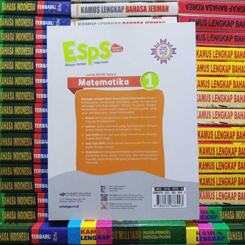 Jual Buku Esps Matematika Kelas 1 Sd/mi Erlangga Kurikulum Merdeka Di Seller Indra Shop93 ...