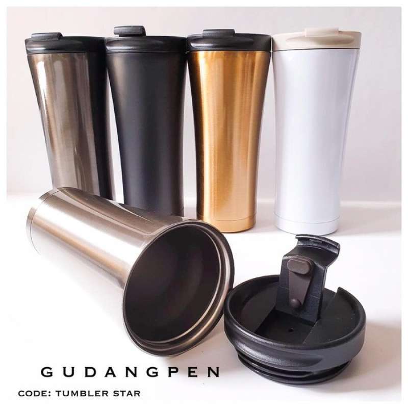Promo Tumbler Stainless Model Starbucks Polos Bisa Cetak Logo Diskon 32 ...