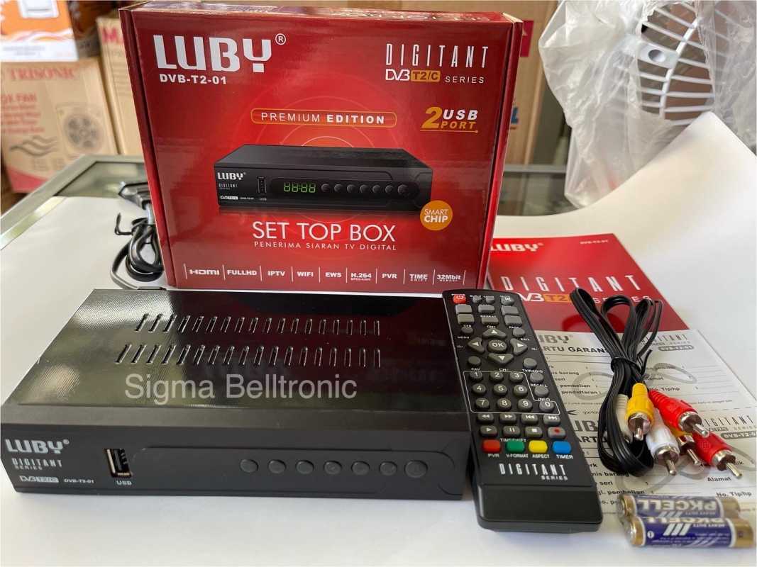 Jual STB LUBY Set Top Box Digital DVB-T2 Wifi, USB, HDMI - STB di ...