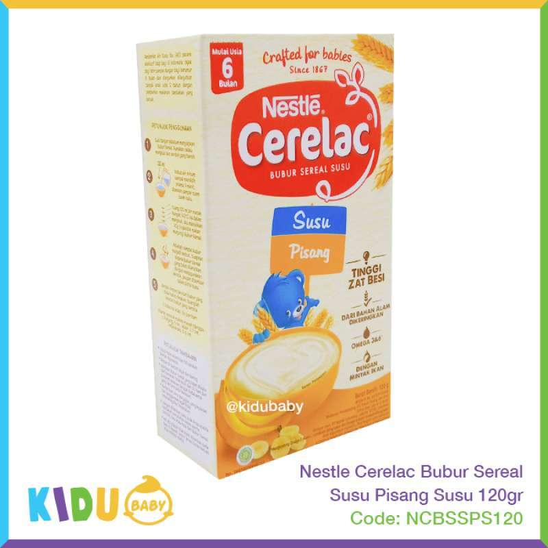Jual Nestle Cerelac Bubur Sereal Susu 120gr Bubur Mpasi Si Kecil Bubur ...