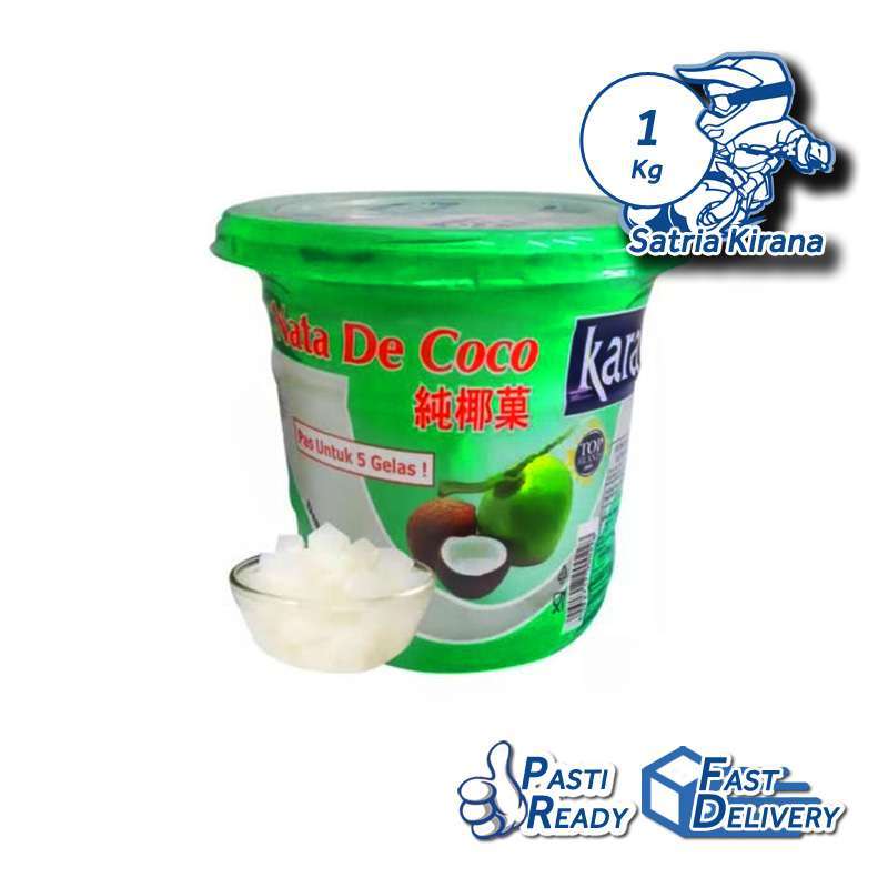 Jual Kara Nata De Coco [1 Kg / Bucket] Sari Kelapa Hijau Kemasan Ember ...