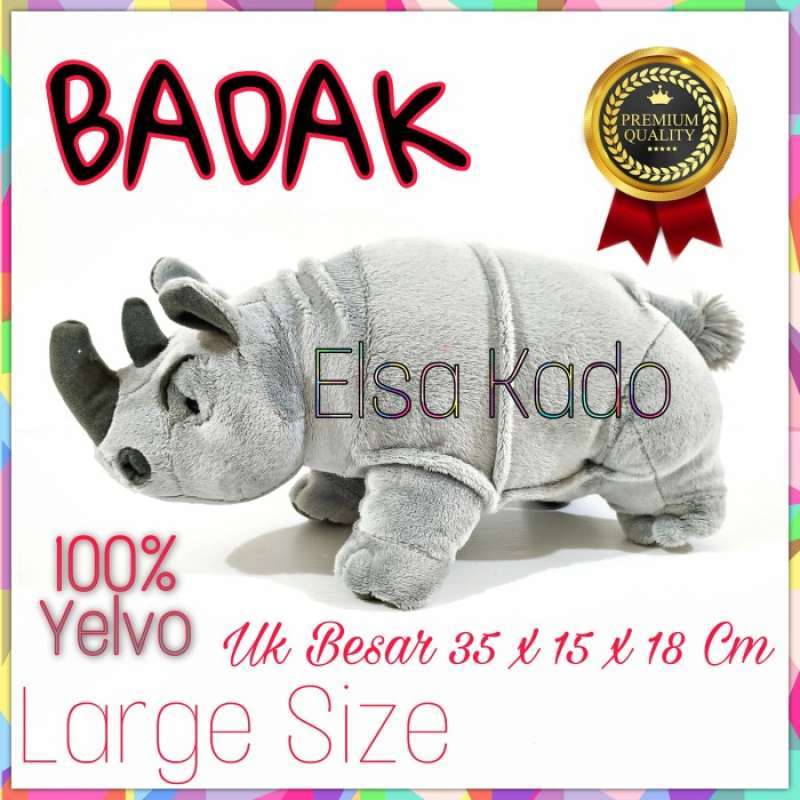 Jual Boneka Badak Stuffed Animal Rhinoceros Plush Toy Plush Soft Toys ...