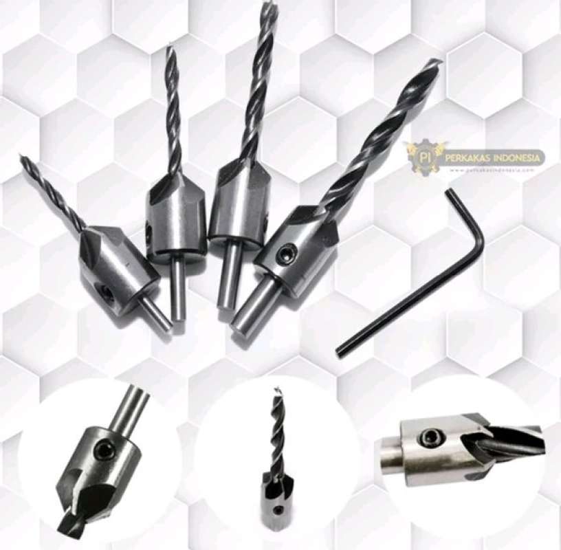 Jual Chamfer Countersink Set 7 Pcs Mata Bor Kayu Counter Sink Jumbo ...