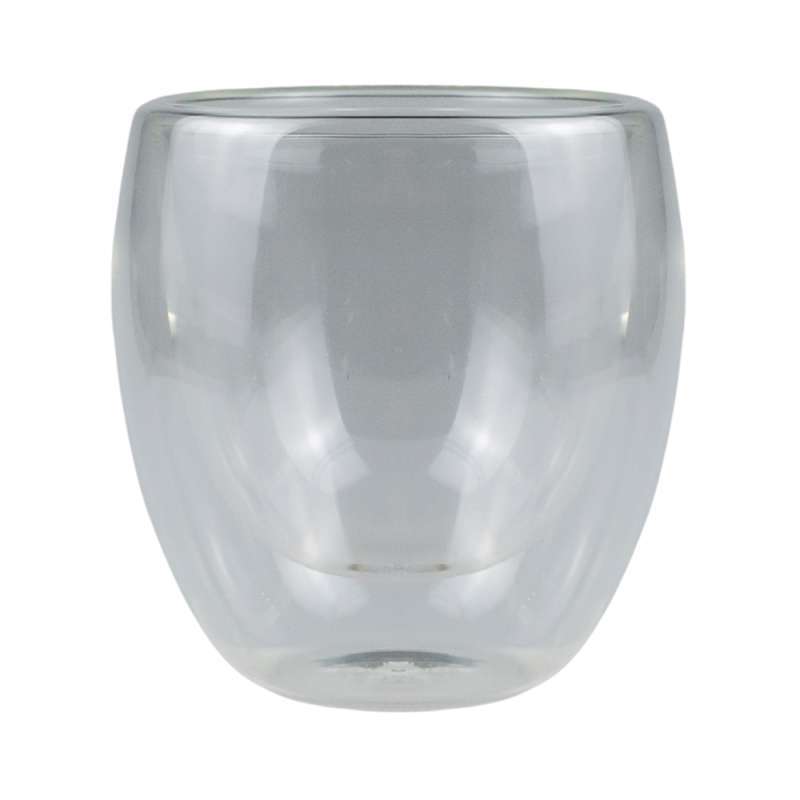 Jual One Two Cups Gelas Cangkir Kopi Anti Panas Double Wall Borosilicate Glass Round Series 250 ...