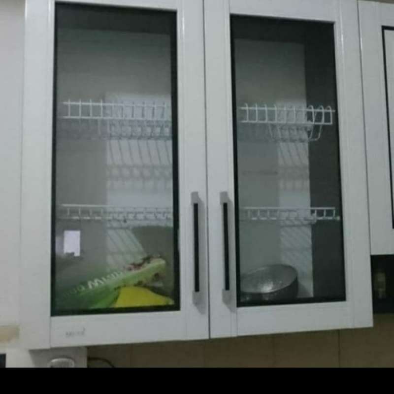 Promo Rak Piring Dapur Kitchen Set Atas Gantung Dapur 3 Pintu Diskon 10 ...