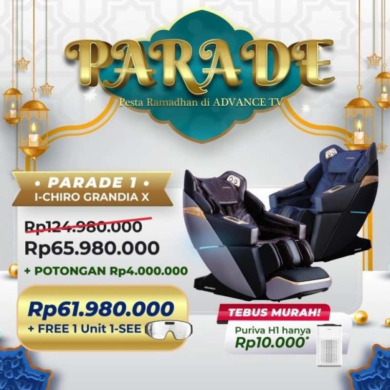 Jual Kursi Pijat Advance Ichiro Grandia X Massage Chair Elektrik di ...