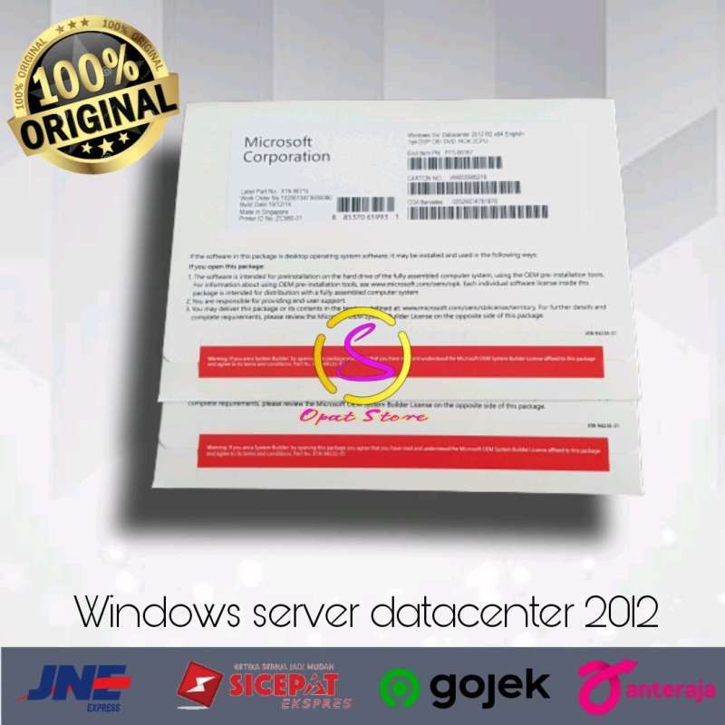 Jual Original Win Server 2012 R2 Datacenter Full Box 64bit 1PK DSP OEI ...