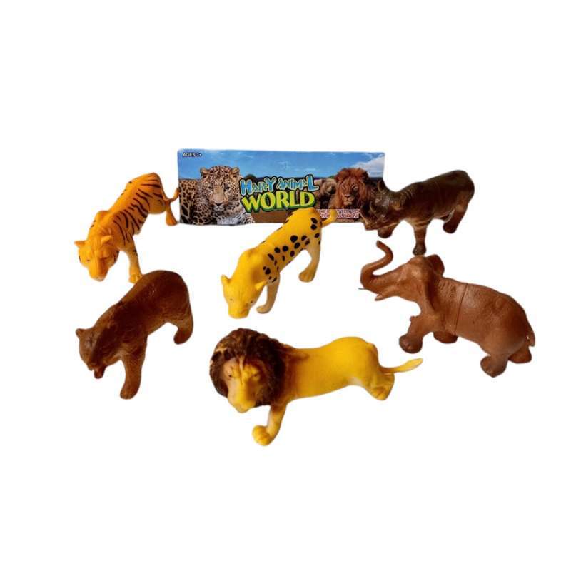 Jual Mainan Edukasi Anak Animal World Figure Setbinatang Hewan Safari ...