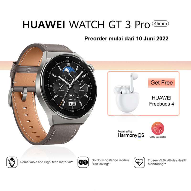 Jual HUAWEI WATCH GT 3 Pro Titanium 46mm - Garansi Resmi di Seller ...