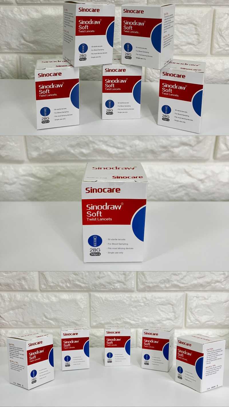 Jual Sinocare Sinodraw Soft Twist Lancet 28g Di Seller Arga Medical ...