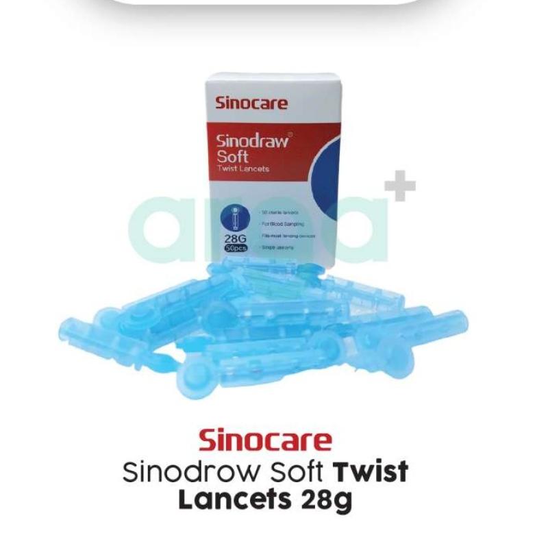 Jual Sinocare Sinodraw Soft Twist Lancet 28g Di Seller Arga Medical ...