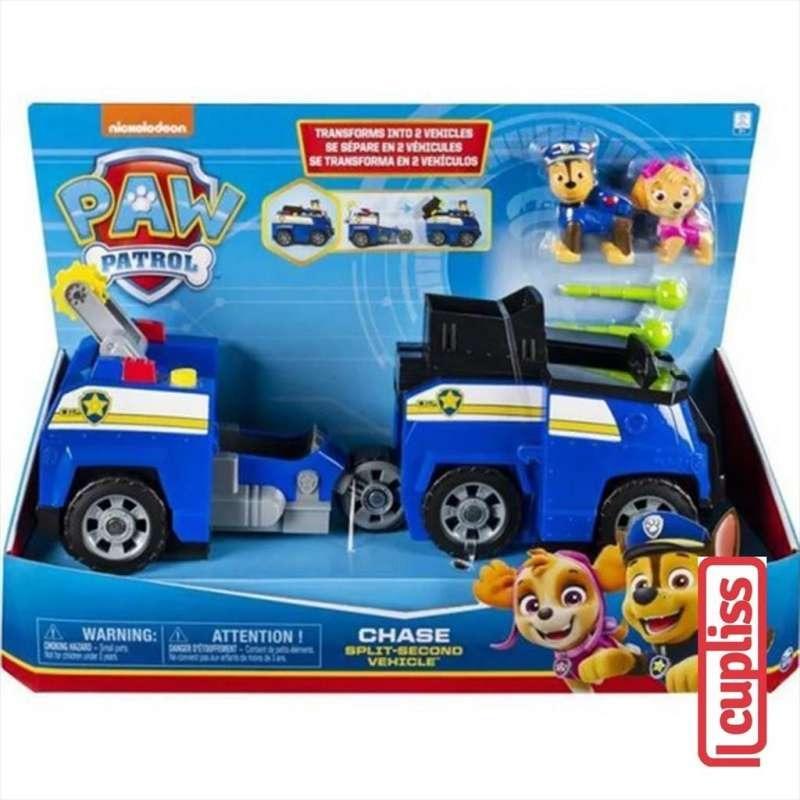 Jual Paw Patrol 6055931 Chase Split Second Transforming Police Cruiser ...