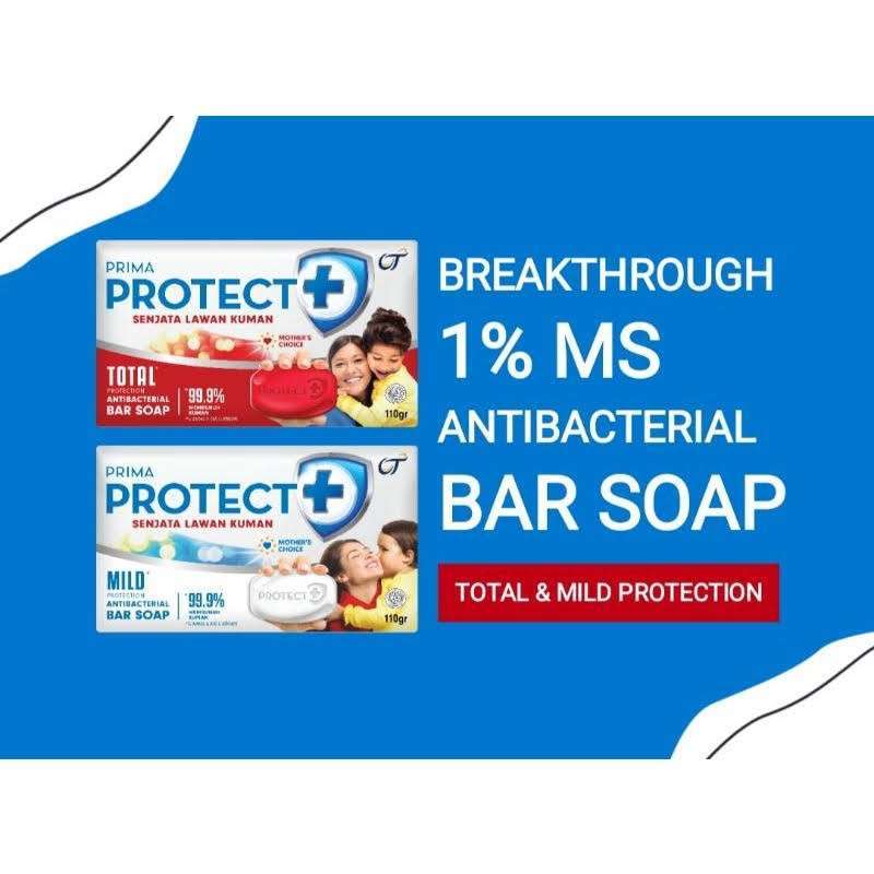 Jual Prima Protect+ Sabun Mandi Batang Total Protection - 110 Gr ...