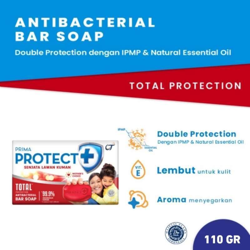 Jual Prima Protect+ Sabun Mandi Batang Total Protection - 110 Gr ...