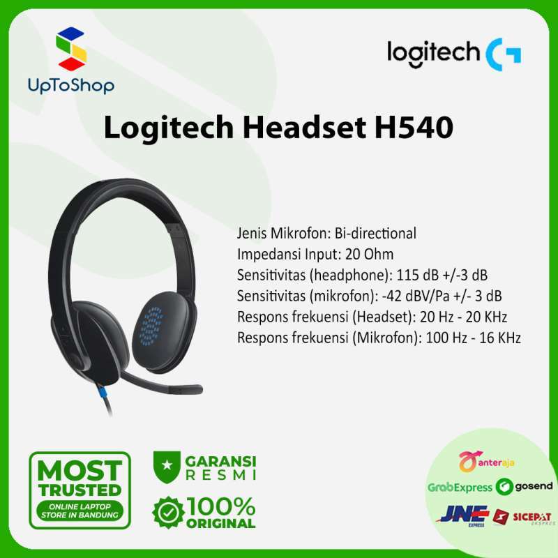 Jual Logitech Headset H540 USB di Seller Up To Shop - Up To Shop | Blibli