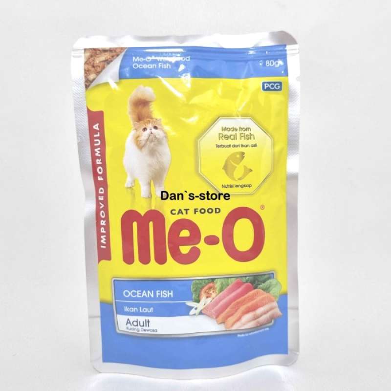 Jual Meo Ocean Fish 80gr - Makanan Basah Kucing Ikan Laut Me-o Adult ...