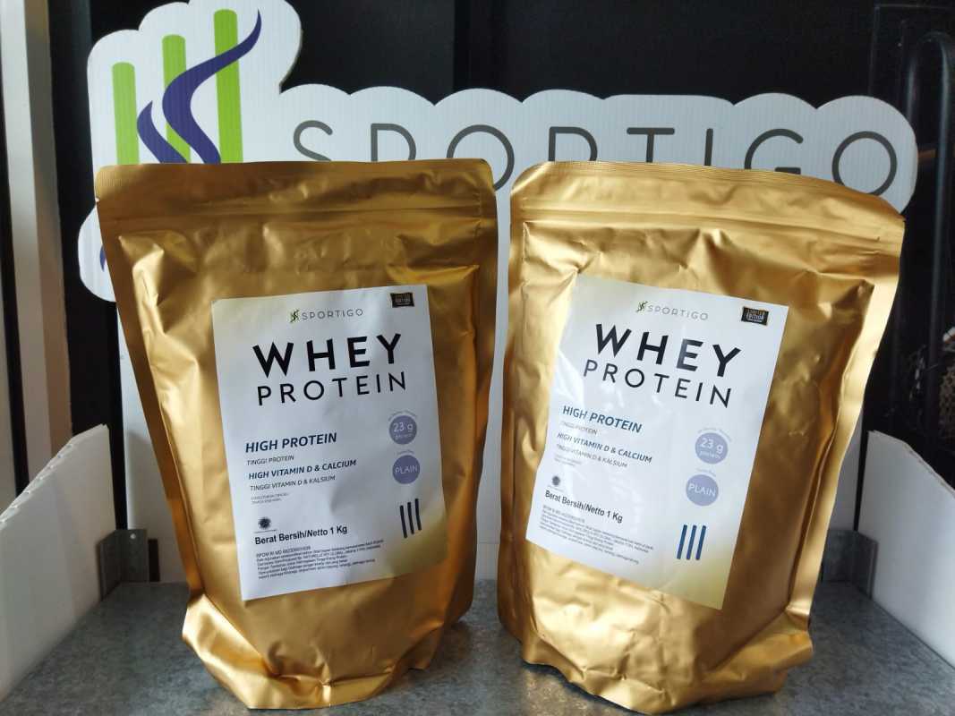 Jual Sportigo Susu Whey Protein Isolate Concentrate Pure - 1kg Di ...
